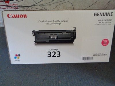 Genuine Canon 323 Magenta TONER CARTRIDGE LBP 7700C 7750C 323II 8,500 ...