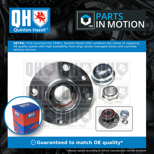Wheel Bearing Kit fits FIAT PANDA 141 8 Rear 86 to 03 QH 7603485 ...