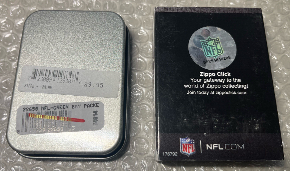 Brand New in Box - Zippo Lighter NFL Licensed Green Bay Packers, 2008 ...