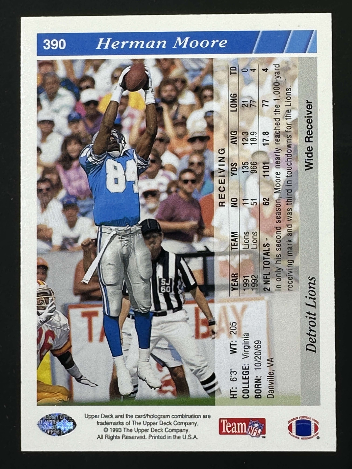 1993 Upper Deck - #390 Herman Moore for sale online | eBay