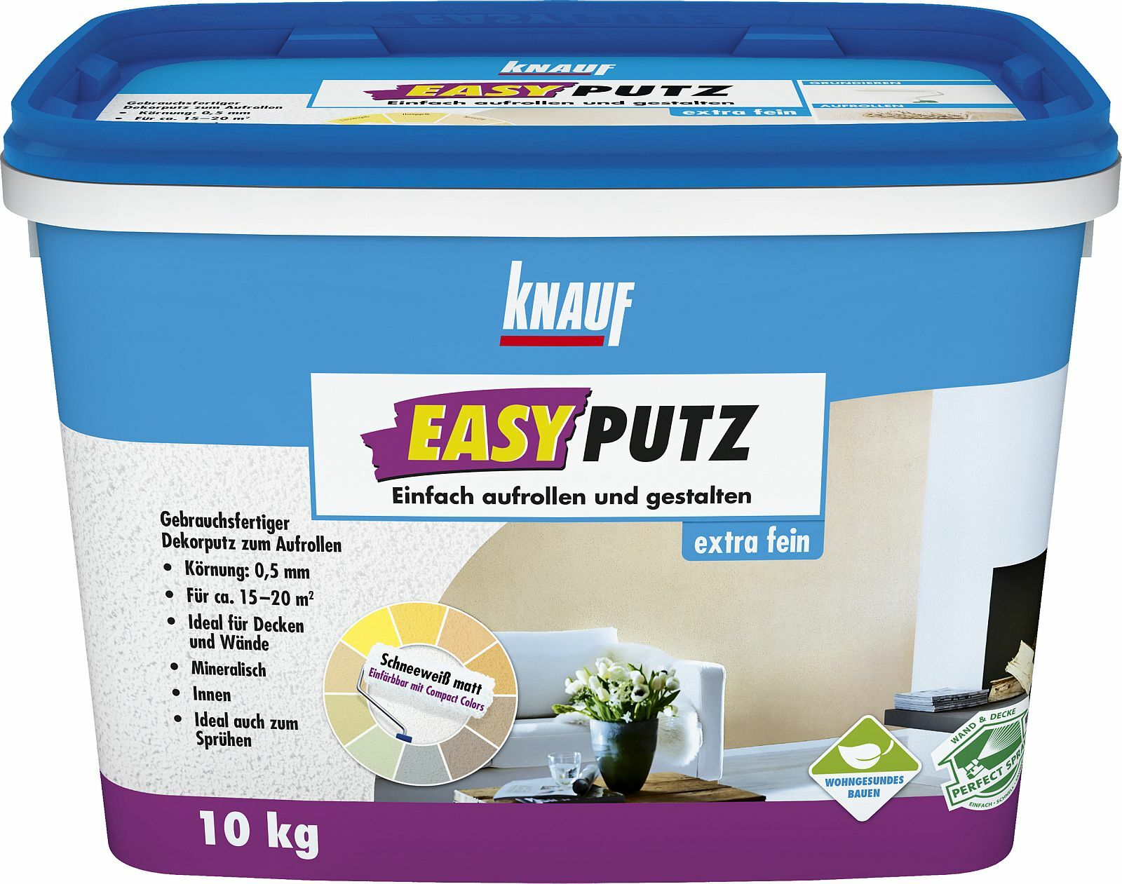 Knauf Easyputz fein 1,0mm 10kg Dekorputz Edelputz