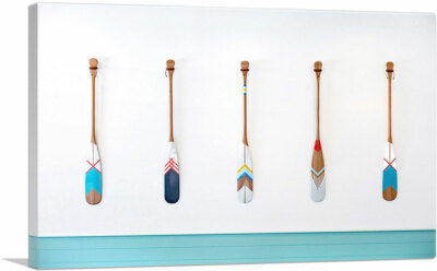 ARTCANVAS Colorful Oars Home Decor Canvas Art Print | eBay