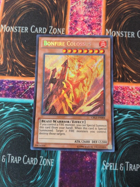 Yu-Gi-Oh! TCG Bonfire Colossus Cosmo Blazer CBLZ-EN084 Unlimited Secret ...