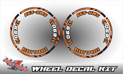 Wheel Stickers for KTM SMC 690 SMC690 SUPERMOTO Rim Tape Decals ...