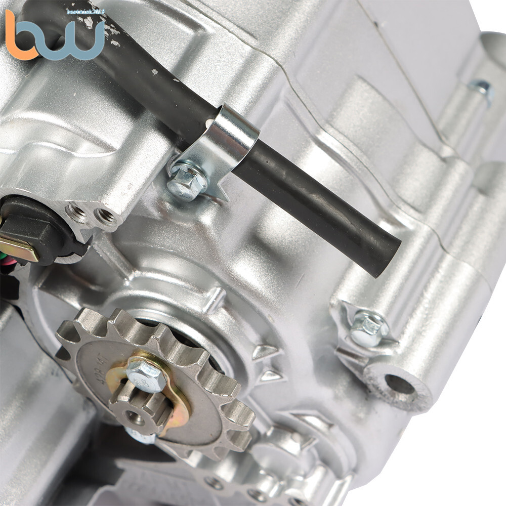 4 stroke 125cc ATV Engine Motor 3-Speed Semi Auto w/ Reverse Electric ...