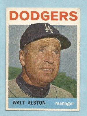 1964 Topps Baseball Walt Alston #101 Manager Los Angeles Dodgers EX/MT ...