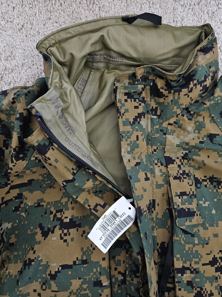 *New* USMC Woodland MARPAT Parka Jacket – Gore-Tex – Large Regular ...