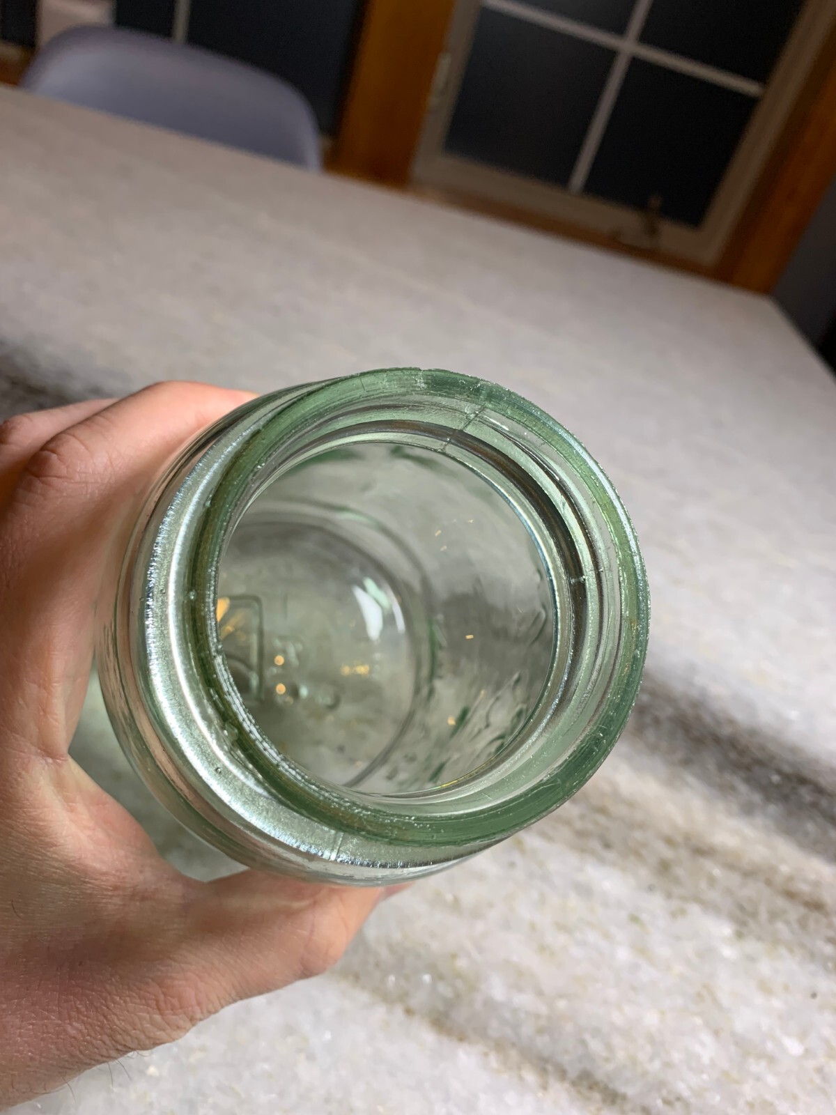 RARE BALL Mason Jar MISPRINT / MISPRINTED / ERROR " G " Bottom w/ Dots ...