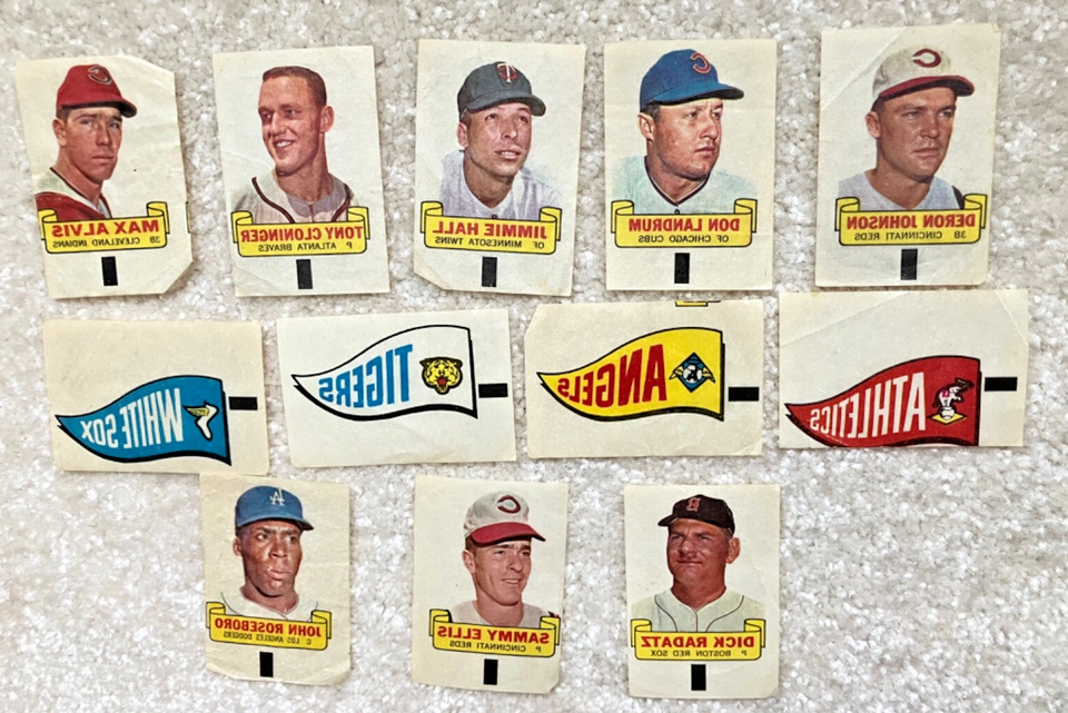 22 rare, 1966 Topps Rub-Offs ; 17 very good, 5 fair/poor, 4 team ...