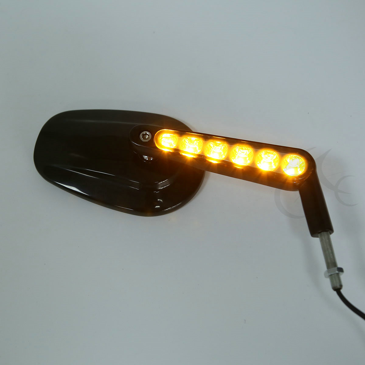 Rear View Mirrors LED Turn Signal For Harley Muscle V Rod V-ROD VRSCF ...