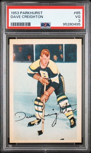 Dave Creighton 1953-54 Parkhurst #85 PSA 3 Sharp | eBay