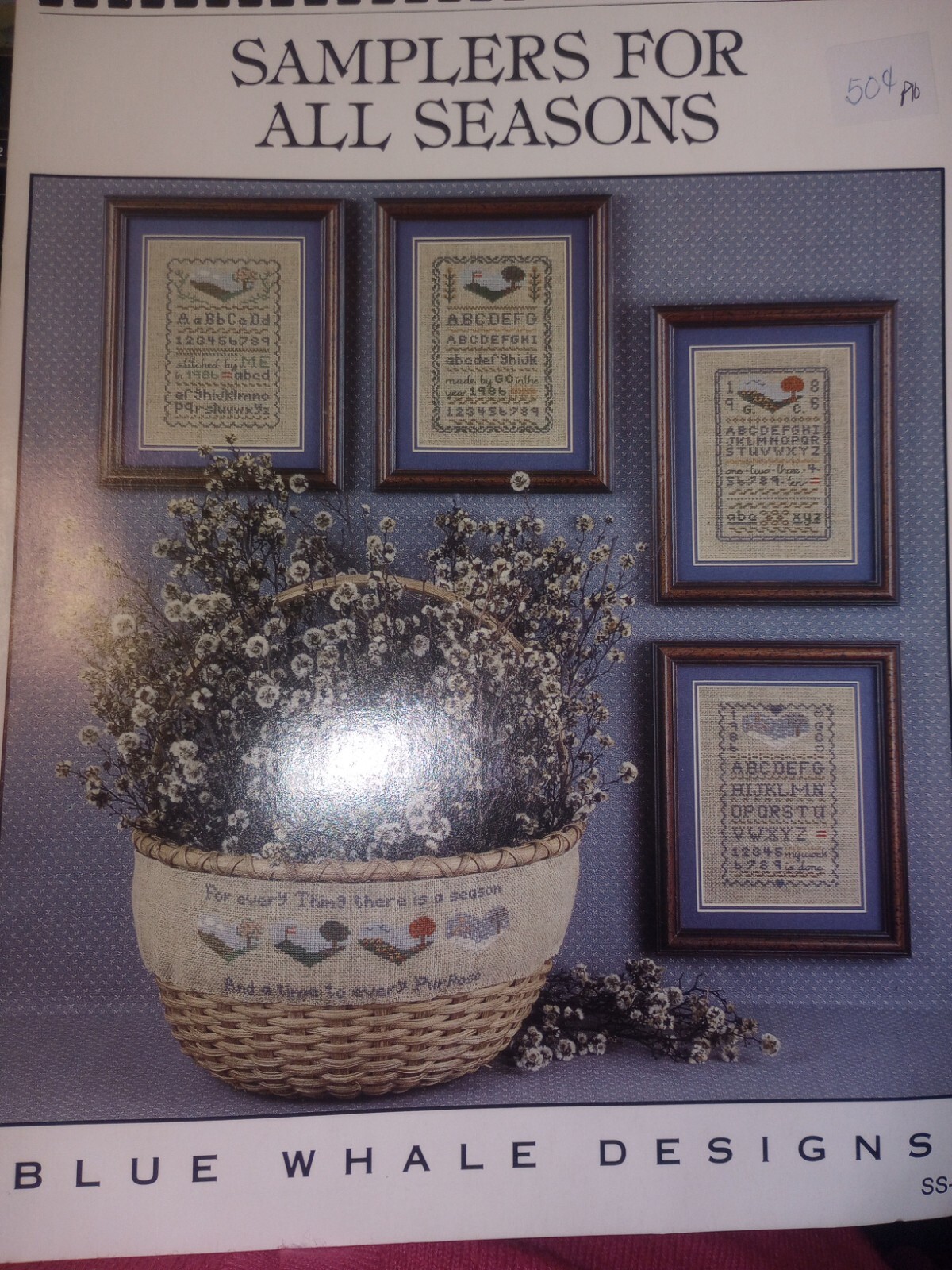 Blue Whale Designs Samplers For All Seasons 4 Designs Cross Stitch ...