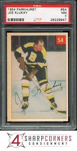 1954 PARKHURST #54 JOE KLUKAY BRUINS PSA 7 SET BREAK | eBay