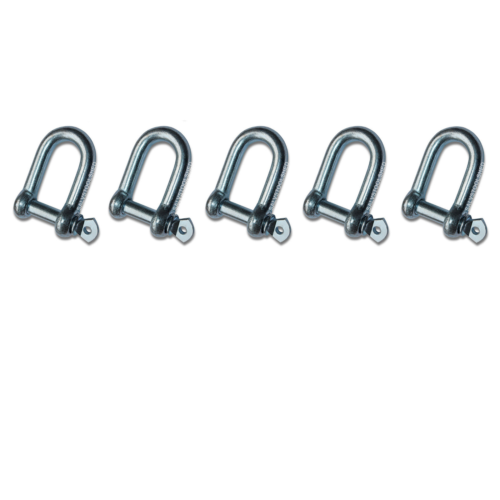 D Shackle Select Size 4 5 6 8 10 12 14mm D Shackles Dee Pin Chain Link ...