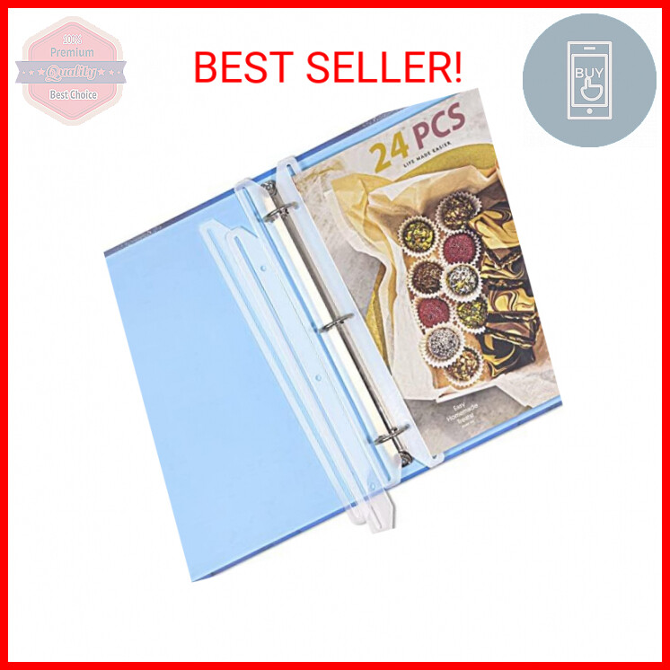 24Pcs 3 Hole Punched Magazine Holders, Magazine Organizer, 3 Ring ...