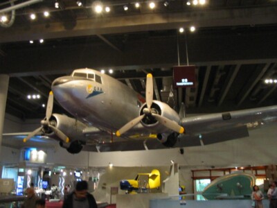 DC-3 Airplane in The Hong Kong Science Museum Vintage Retro Picture ...