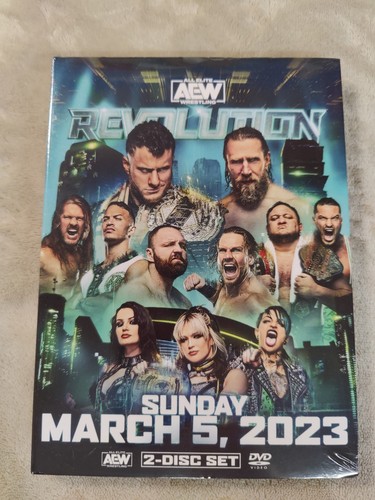 AEW Revolution 2023 DVD 2 Disc Set. RARE! Sealed. Brand New. WWE NWA | eBay