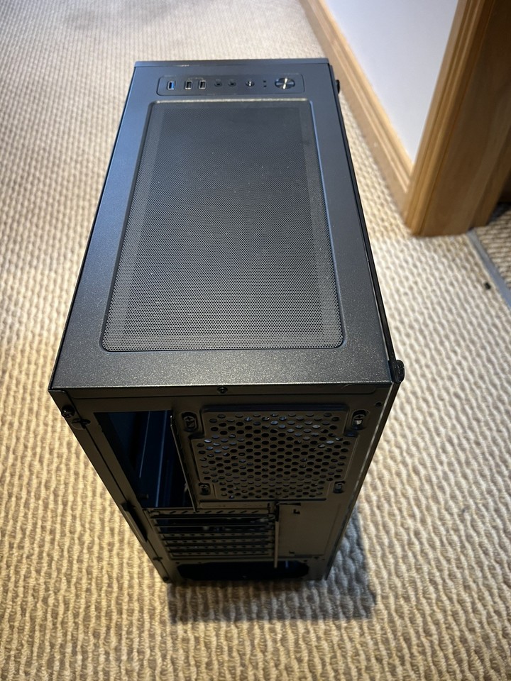 CIT Raider Gaming PC Case Mid ATX 4x A-RGB LED Fans Tempered Glass ...