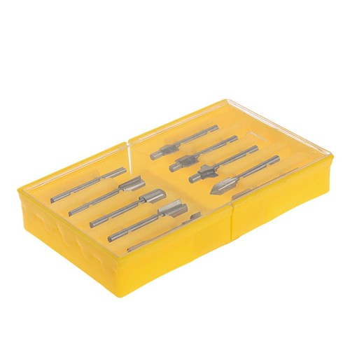 10Pcs 1/8" 3mm HSS Router Bits Cutter Milling Fits Rotary Tool Set | eBay