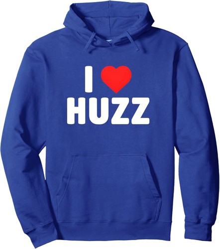 I Love Huzz A Gen Alpha Slang Cool Present Gift Unisex Hooded ...