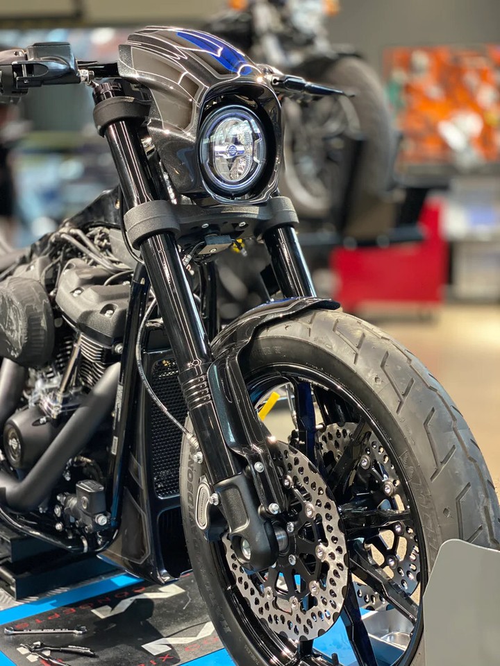 H-D "AGGRESSOR" SOFTAIL M8 LOW RIDERS S FXLRS HEADLIGHT FAIRING 20-24 ...