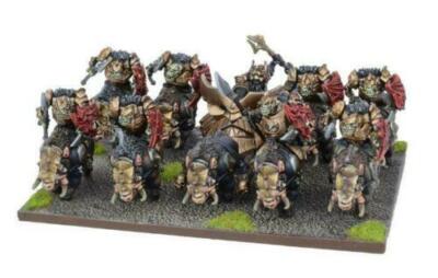 Mantic Kings of War Slave Orc Gore Rider Regiment 28mm Fantasy Orcs and ...
