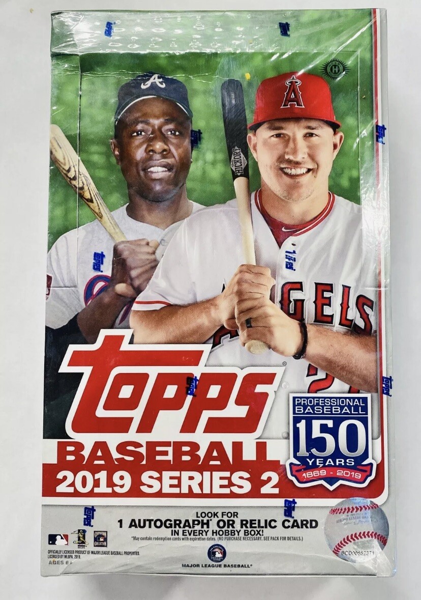Topps Series 2 2019 Baseball Cards Hobby Box - 24 Packs Factory Sealed ...
