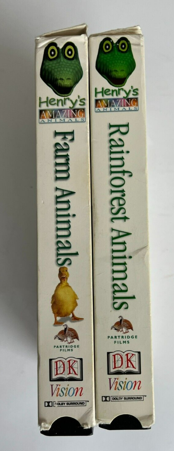 Henry's Amazing Animals: Farm Animals & Rainforest Animals (1998 VHS ...