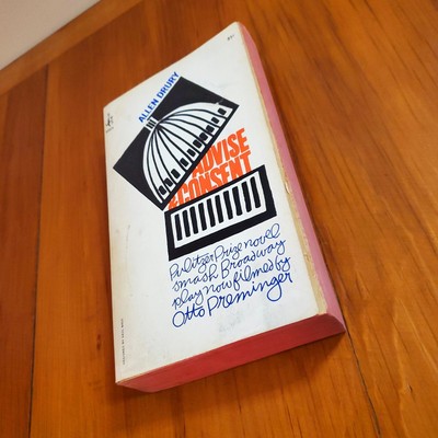 Vintage 1965 mmpb Advise & Consent Allen Drury 6th Cardinal Poctet ...