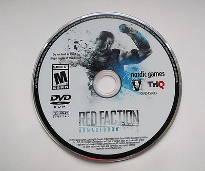 Red Faction: Armageddon PC Replacment Game Disc Only No Case No Manual ...