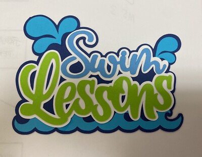 Swim Lessons Die Cut Scrapbooking Embellishment | eBay