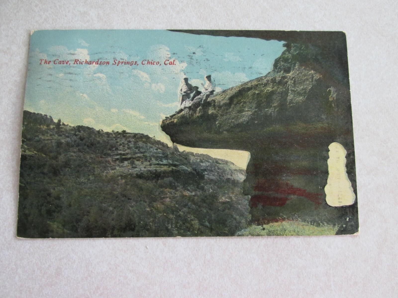 J2506 Postcard The Cave Richardson Springs Chico CA California 1912 | eBay