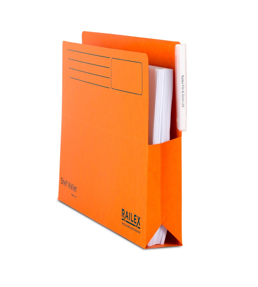 Railex Shelf Wallet SW5 A4 Foolscap 350gsm Document Filing Storage ...