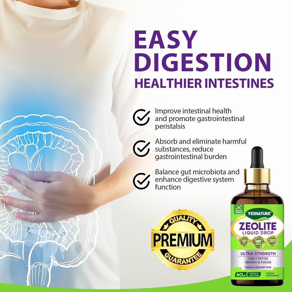 YESNATURE Zeolite Liquid, Zeolite Detox/Digestive Support for Human, Effective | eBay