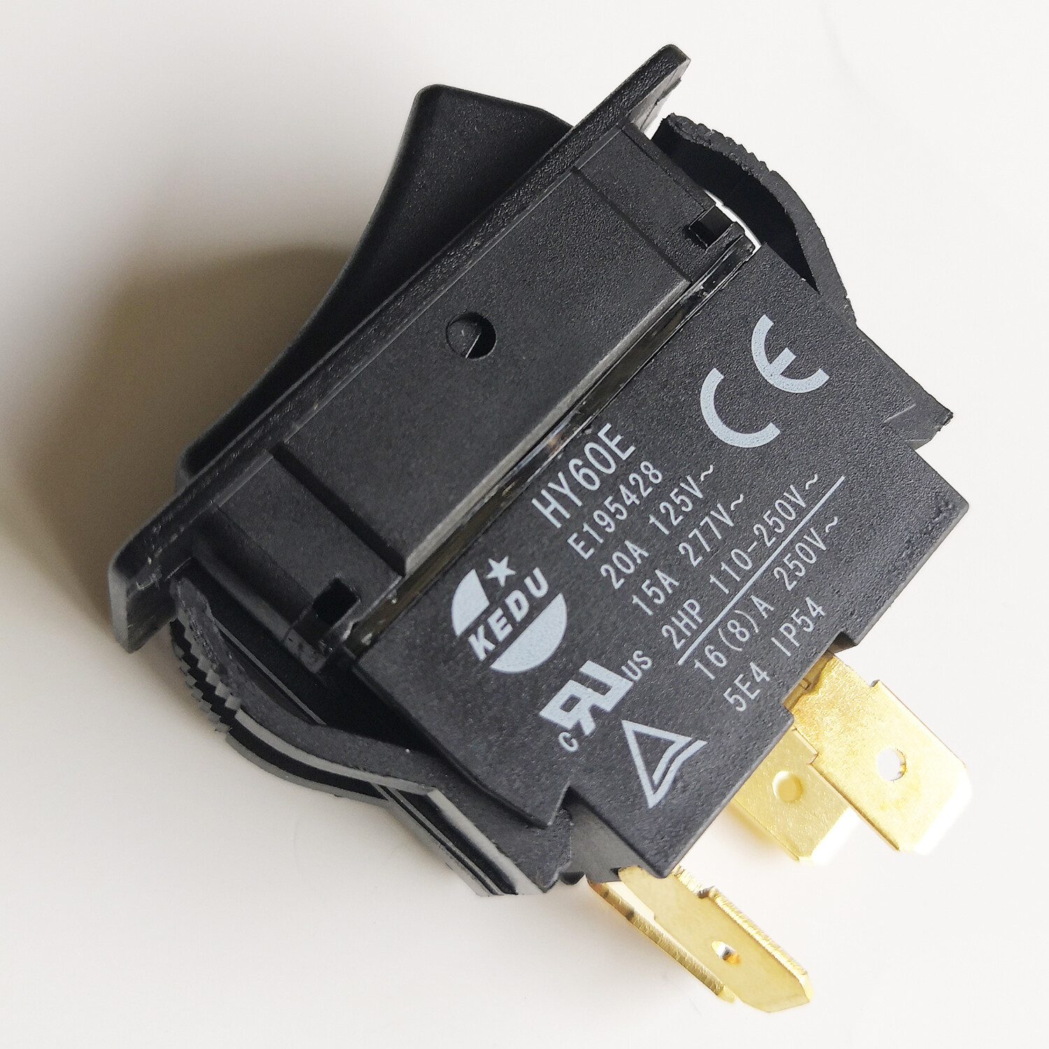 KEDU HY60E 4Pin DPST 125V 250V Double-Pole Single-Throw Electric Rocker ...