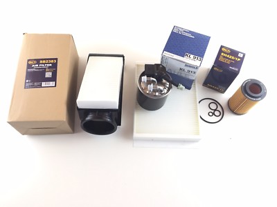 Oil Filter Air Filter Pollen Filter Fuel W205 C200d C220 Bluetec C250 ...