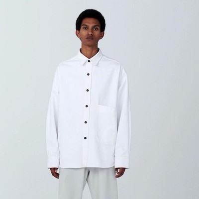 Studio Nicholson Prince Denim Shirt Jacket White Medium | eBay