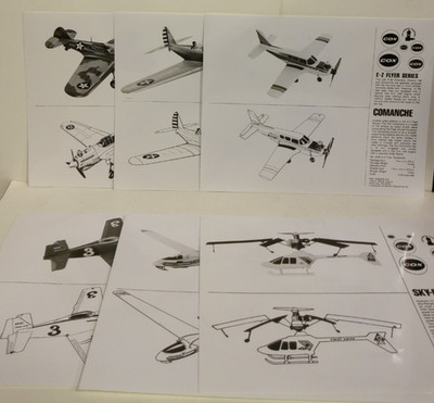 Lot of 6 Cox Hobbies Black & White RC Airplanes Photographs - Set B | eBay