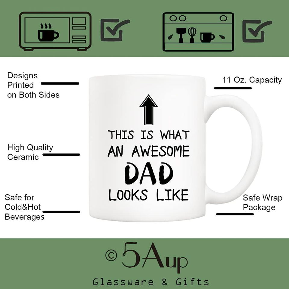 Funny Father'S Day Awesome Dad Coffee Mug Gift, This Is What an Awesome ...