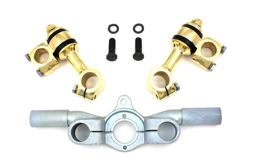 Brass Flanders Riser Kit fits Harley Davidson | Front | 490824 | V-Twin Manufacturing