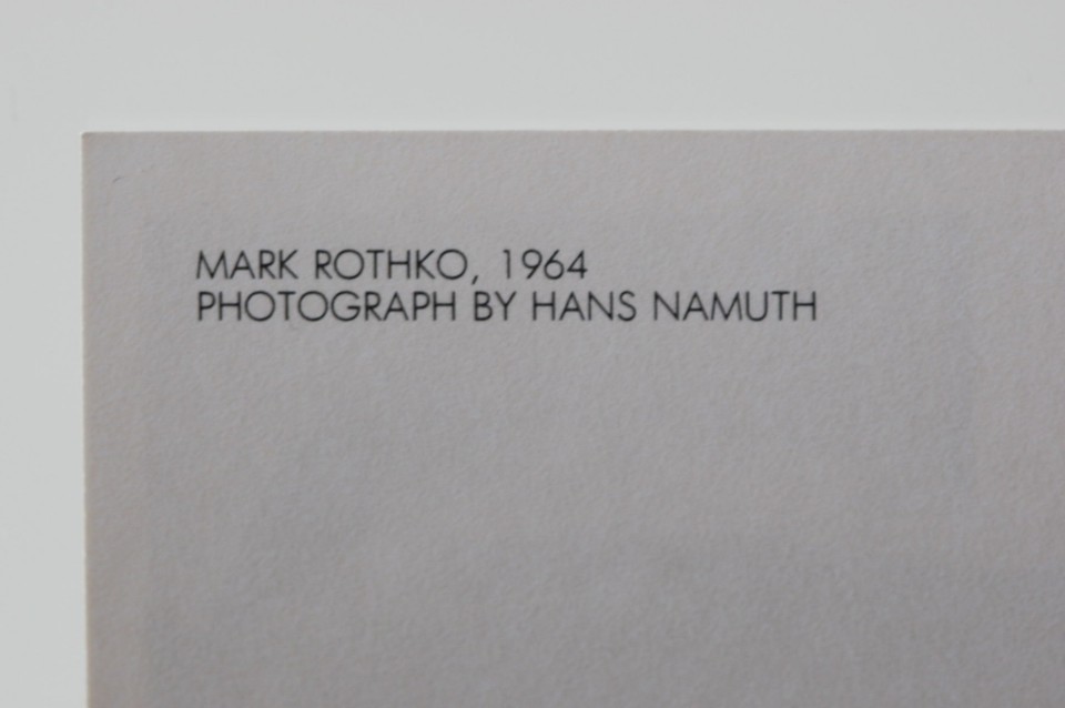 MARK ROTHKO, 1964 by HANS NAMUTH Art-Postcard NEW | eBay