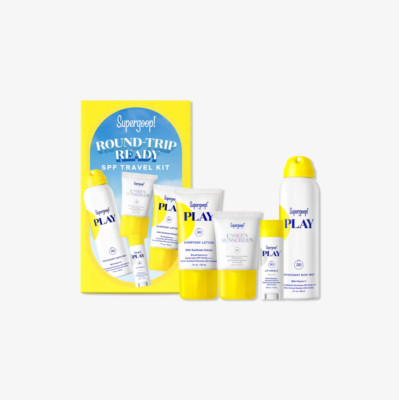 Supergoop! Round-Trip Ready SPF Travel Kit, Head-to-Toe Protection ...