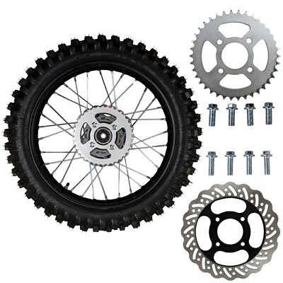 110/90-18 18" Rear Wheel Tire Assembly, 15mm Axle, 2.15*18 Rim for Dirt ...