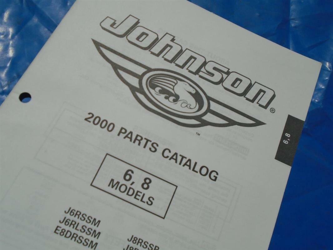 5000957 2000 Parts Catalog Johnson 6, 8 hp Models | eBay