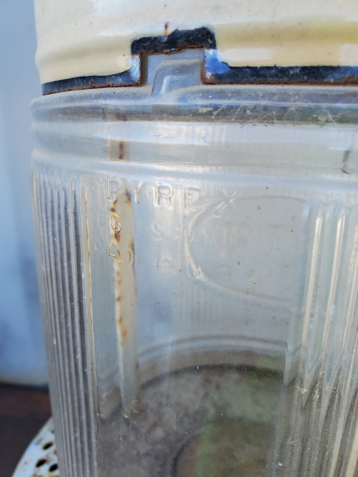 Antique Perfection Oil Kero Pyrex Glass Parlor Cabin Heater Stove ...