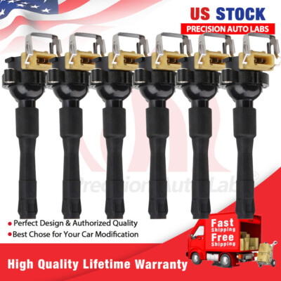 6X Ignition Coil On Plug Coils Pack For BMW E46 E39 X5 E36 325 330 328 ...