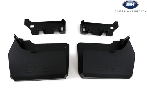 2019-2024 GMC Sierra Molded Rear Splash Guards 84420656 Black w/ Logo ...