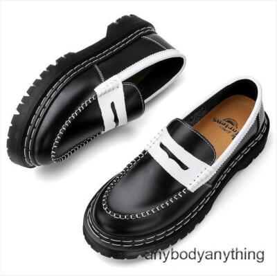 Men's Casual Fashion Pump British Creeper Fall Round Toe Pull on ...