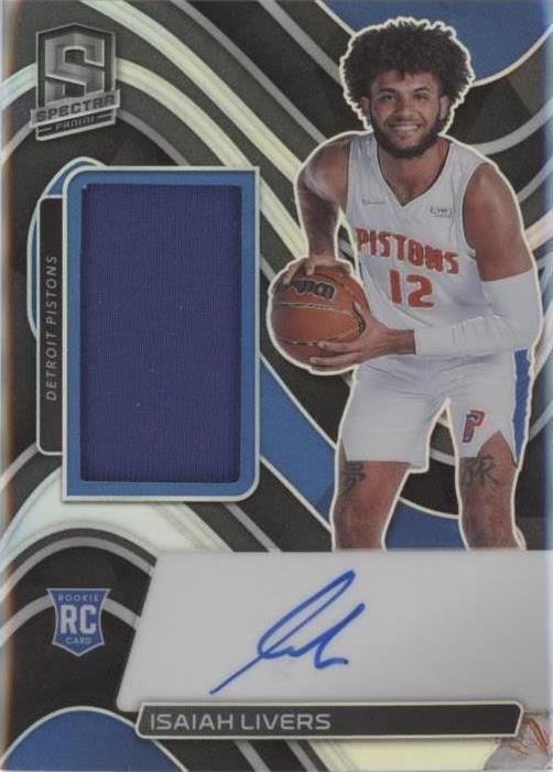 2021-22 Panini Spectra - Rookie Jersey Autograph Isaiah Livers #188 / ...