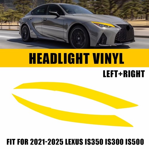 For 2021-2025 LEXUS IS350 IS300 IS500 Headlight Vinyl Overlay Tint ...